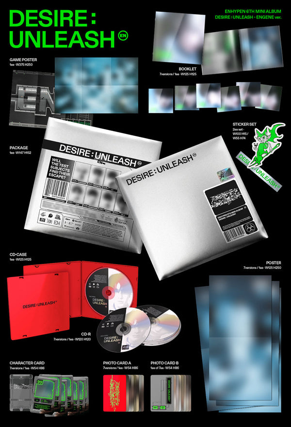 [PRE-ORDER] ENHYPEN - DESIRE : UNLEASH (ENGENE VER.) [6TH MINI ALBUM]