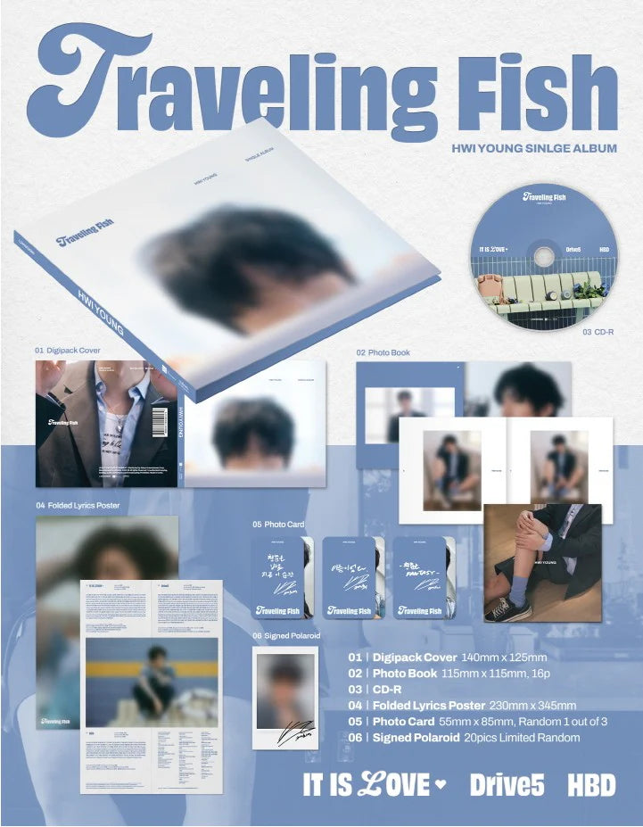 [PRE-ORDER] HWI YOUNG (SF9) - TRAVELING FISH (1ST SINGLE ALBUM) – TOKKI ...