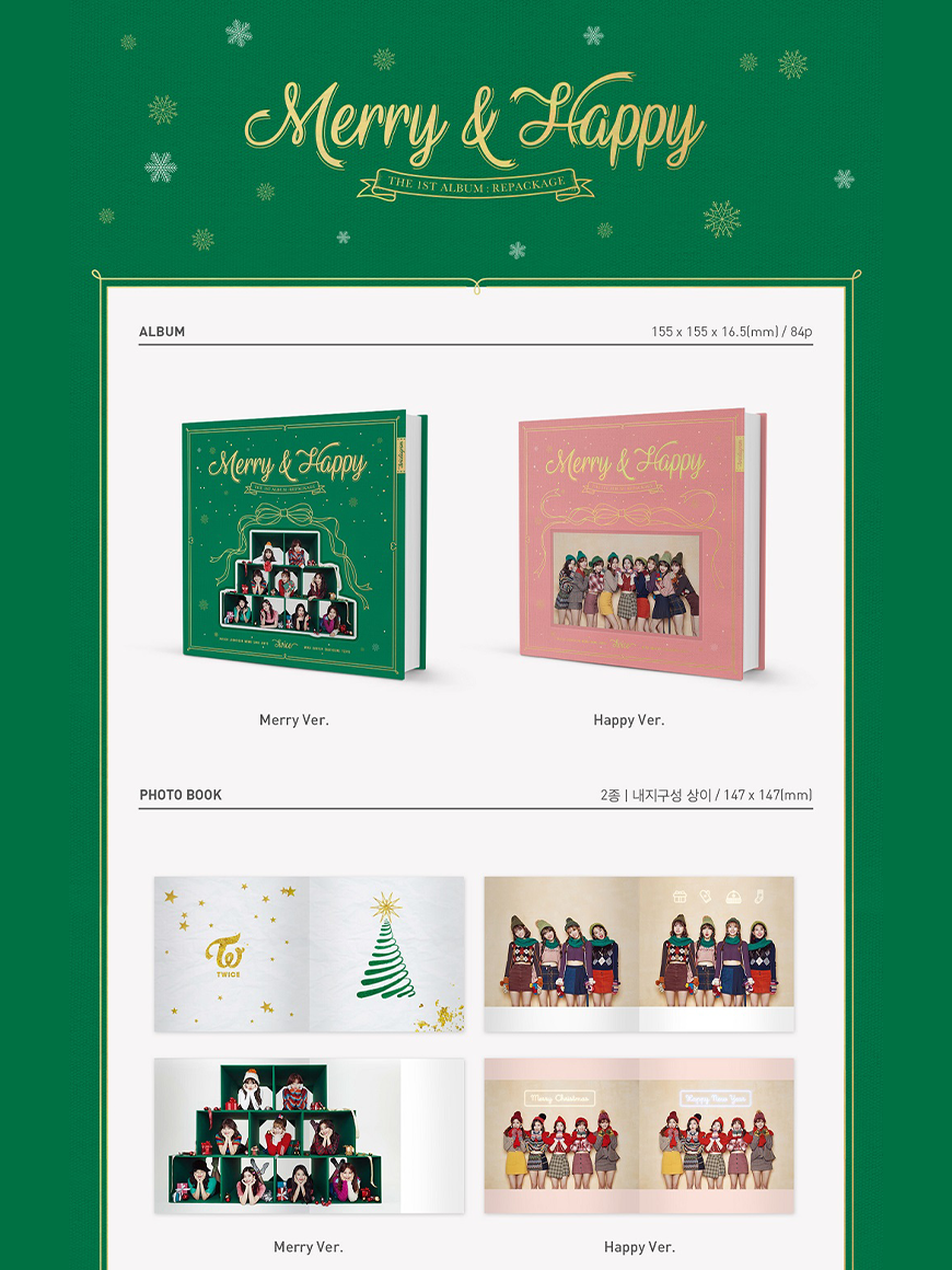 TWICE - MERRY & HAPPY (1st Album Repackage) – TOKKI-SHOP